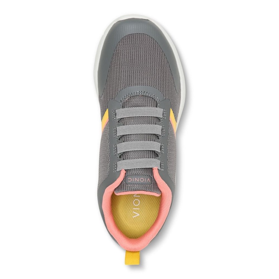 ビオニック チャコール レイラ スリッポン トレーナー [VIONICJP165] : Vionic shoes japanのフットウェア , Vionic 靴 は、あらゆる機会に対応する ...