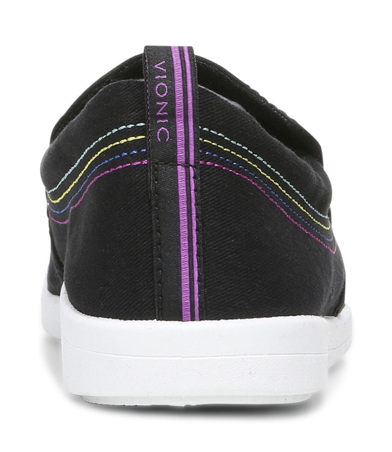 マーシャル スリップ オン ヴィオニック ブラック キャンバス [VIONICJP490] : Vionic shoes japanのフットウェア , Vionic 靴 は、あらゆる機会に対応 ...